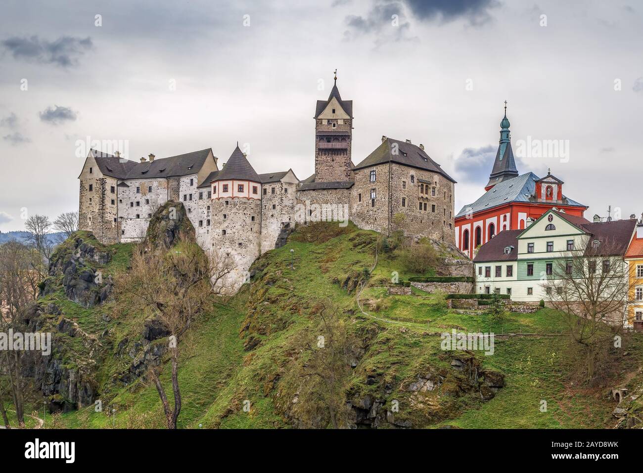 Loket castle, Czech republic Stock Photo - Alamy
