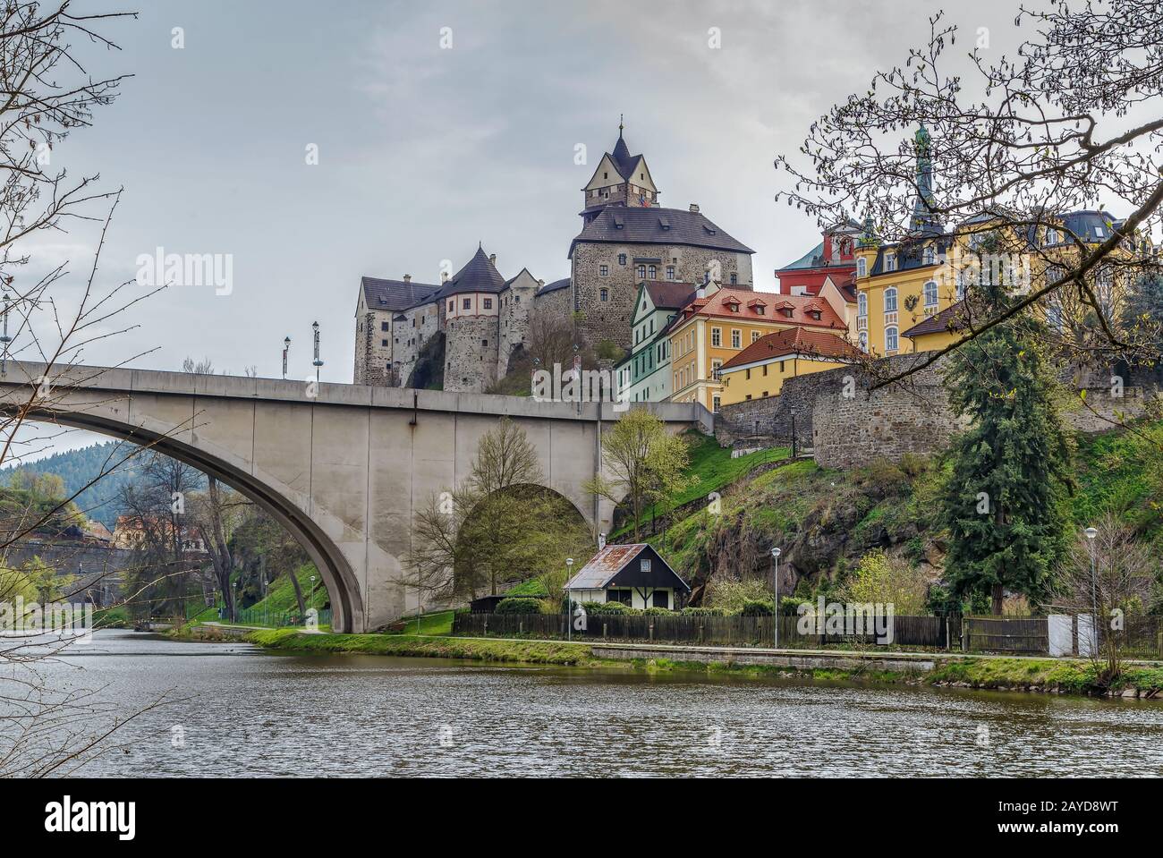Loket castle, Czech republic Stock Photo - Alamy