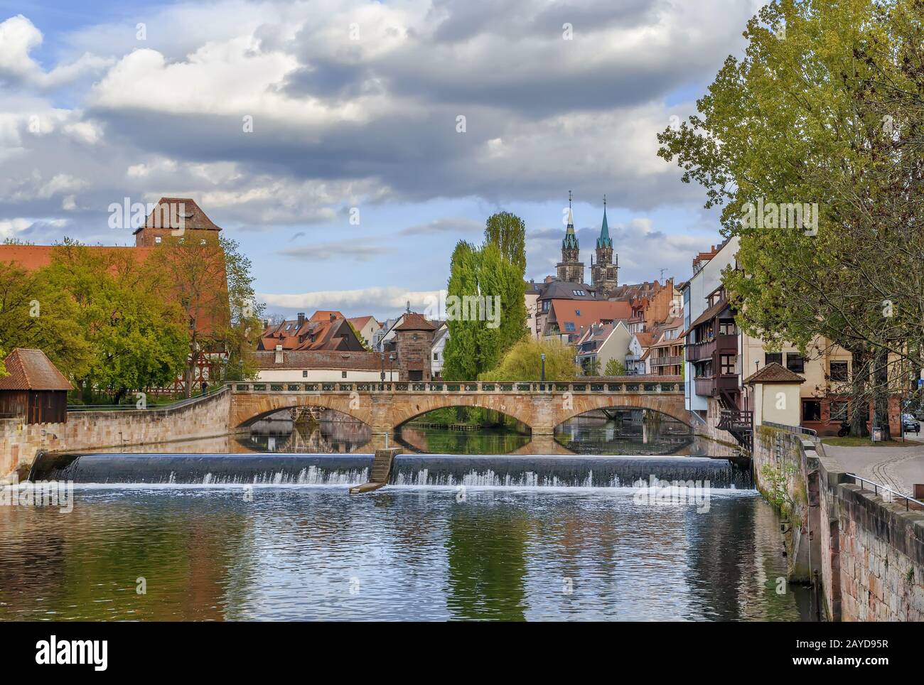 Max bridge (Maxbrucke), Nuremberg, Germany Stock Photo - Alamy