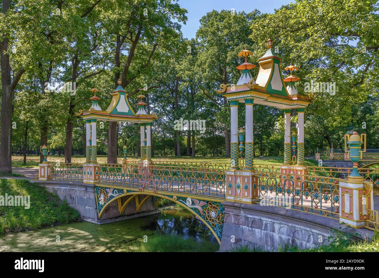 Small Chinese Bridges, Tsarskoye Selo, Russia Stock Photo - Alamy