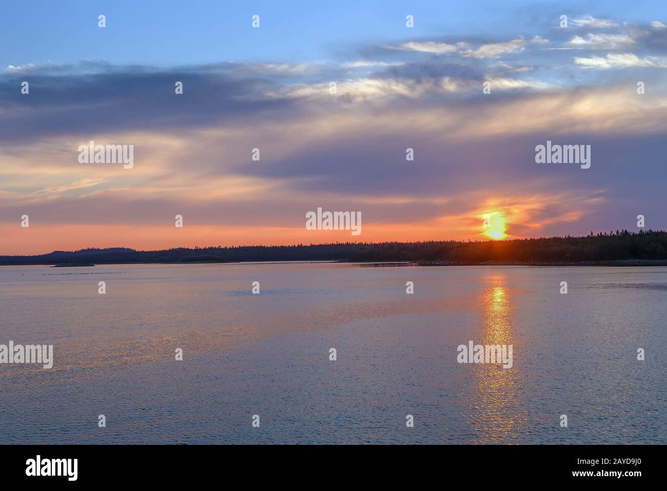 Sunset in White Sea, Russia Stock Photo - Alamy