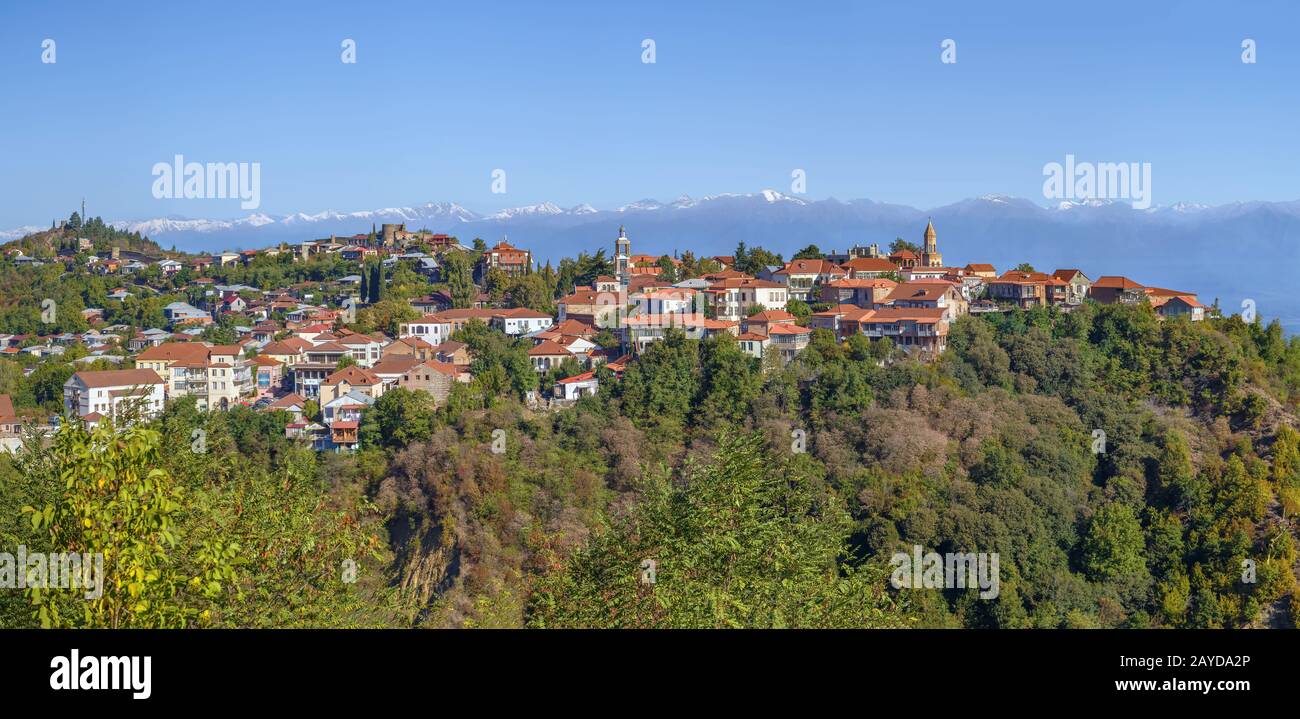 view of Signagi, Georgia Stock Photo - Alamy
