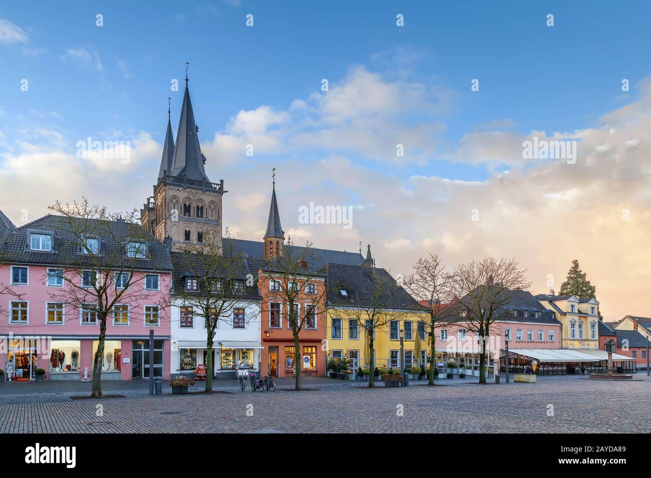 Xanten Market Square, Germany Stock Photo - Alamy
