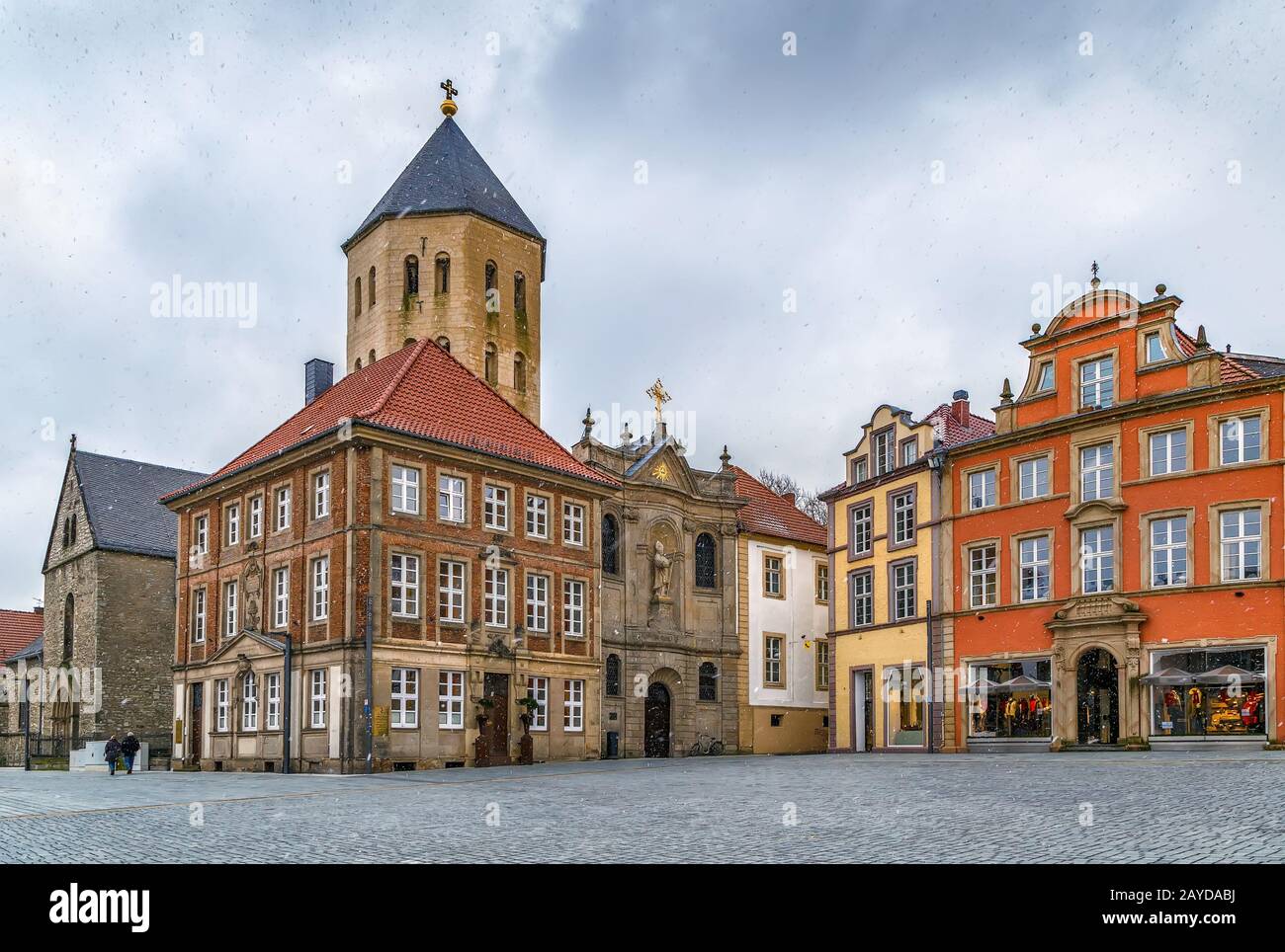 Market square, Paderborn, Germany Stock Photo - Alamy
