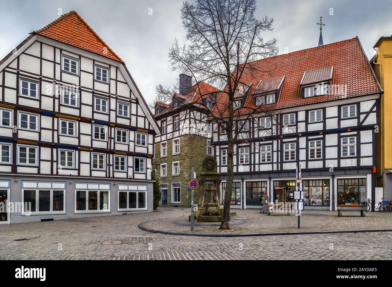 Square in Soest, Germany Stock Photo - Alamy