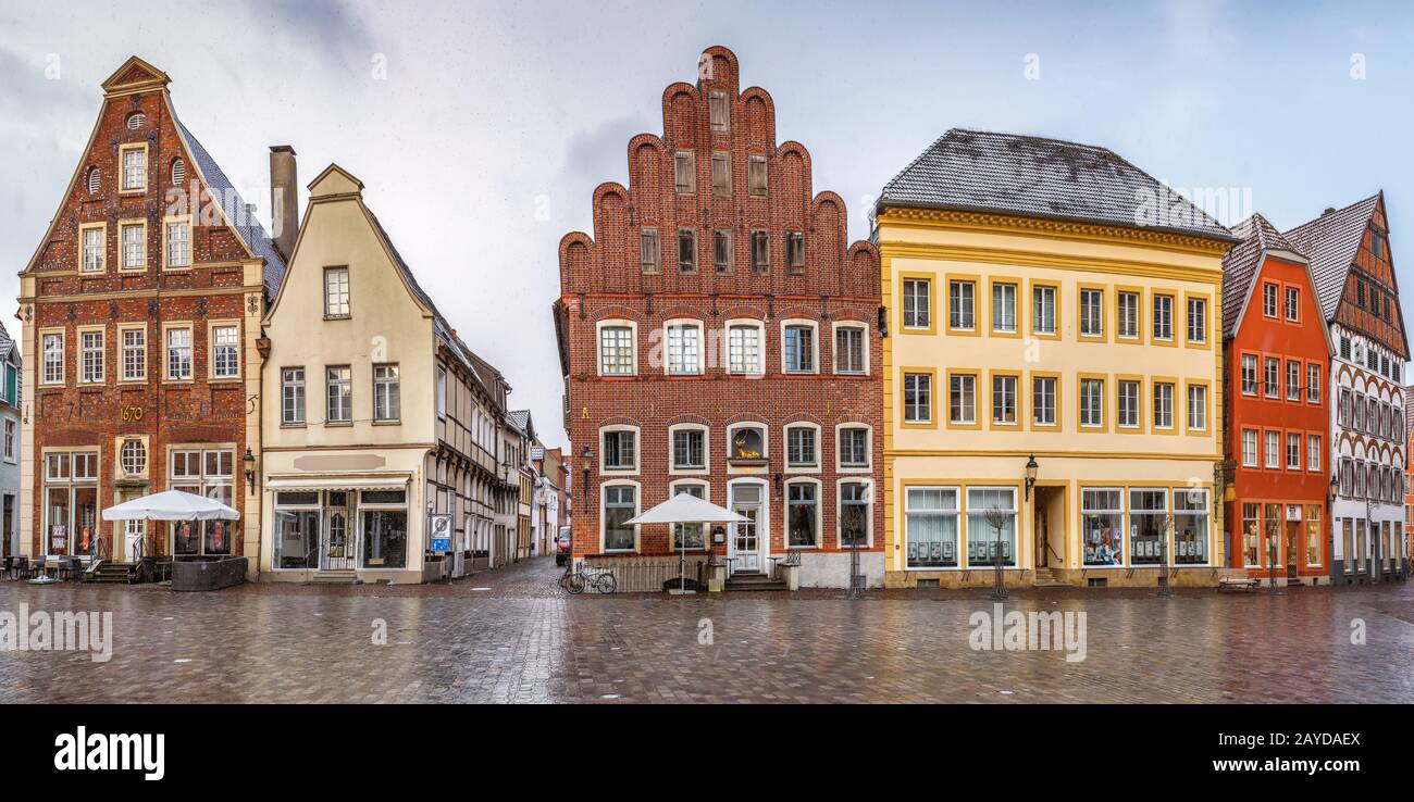 Historical market square, Warendorf, Germany Stock Photo - Alamy
