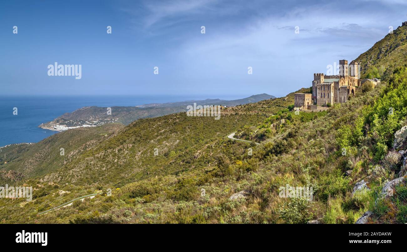 Mountain range Serra de Rodes, Spain Stock Photo - Alamy