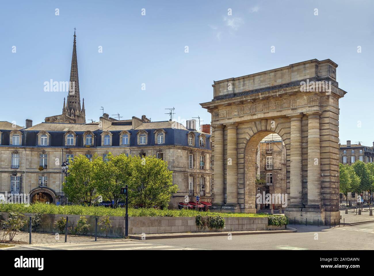 Bourgogne gate, Bordeaux, France Stock Photo - Alamy