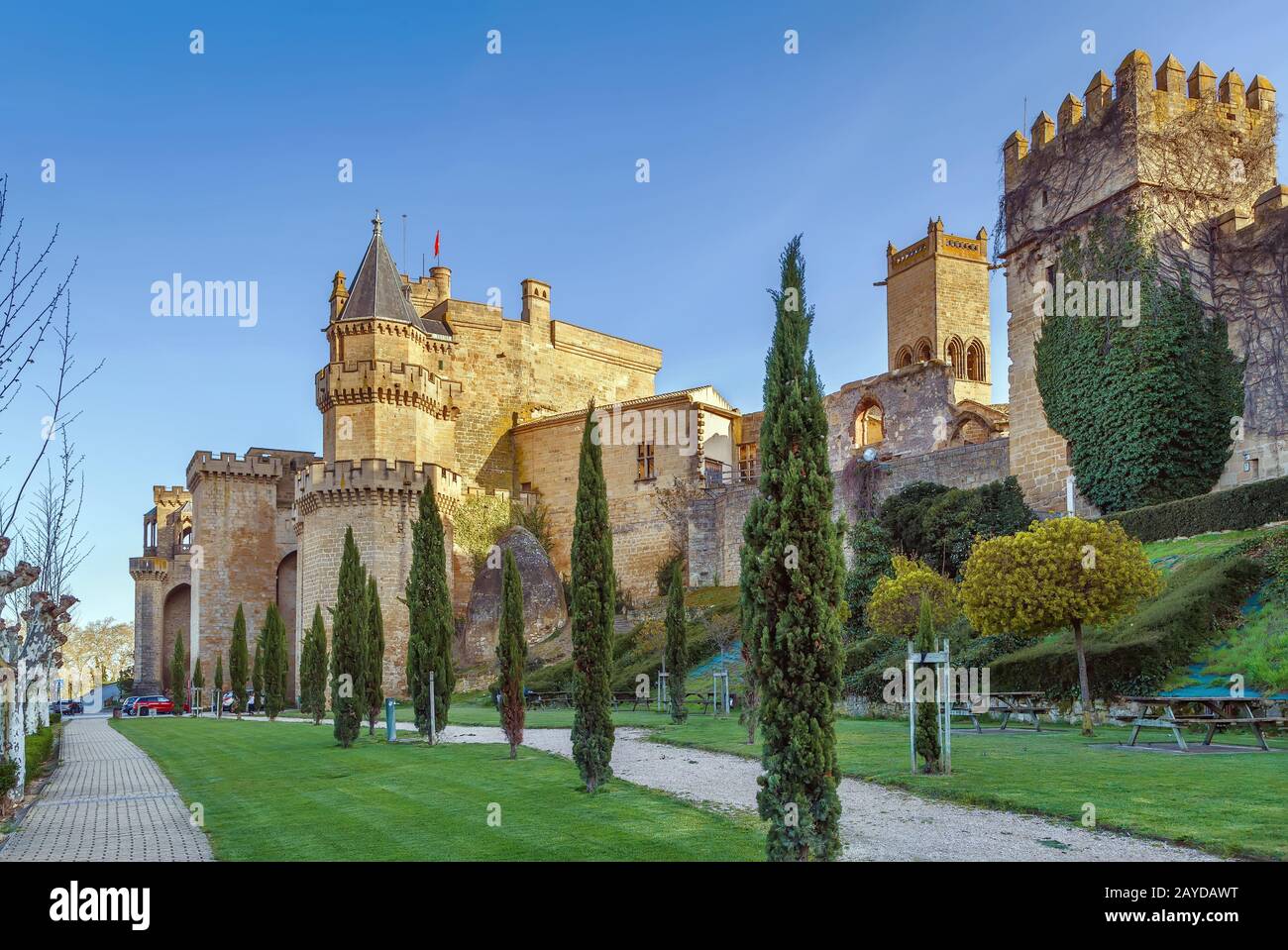 Palace of the Kings of Navarre, Olite, Spain Stock Photo - Alamy