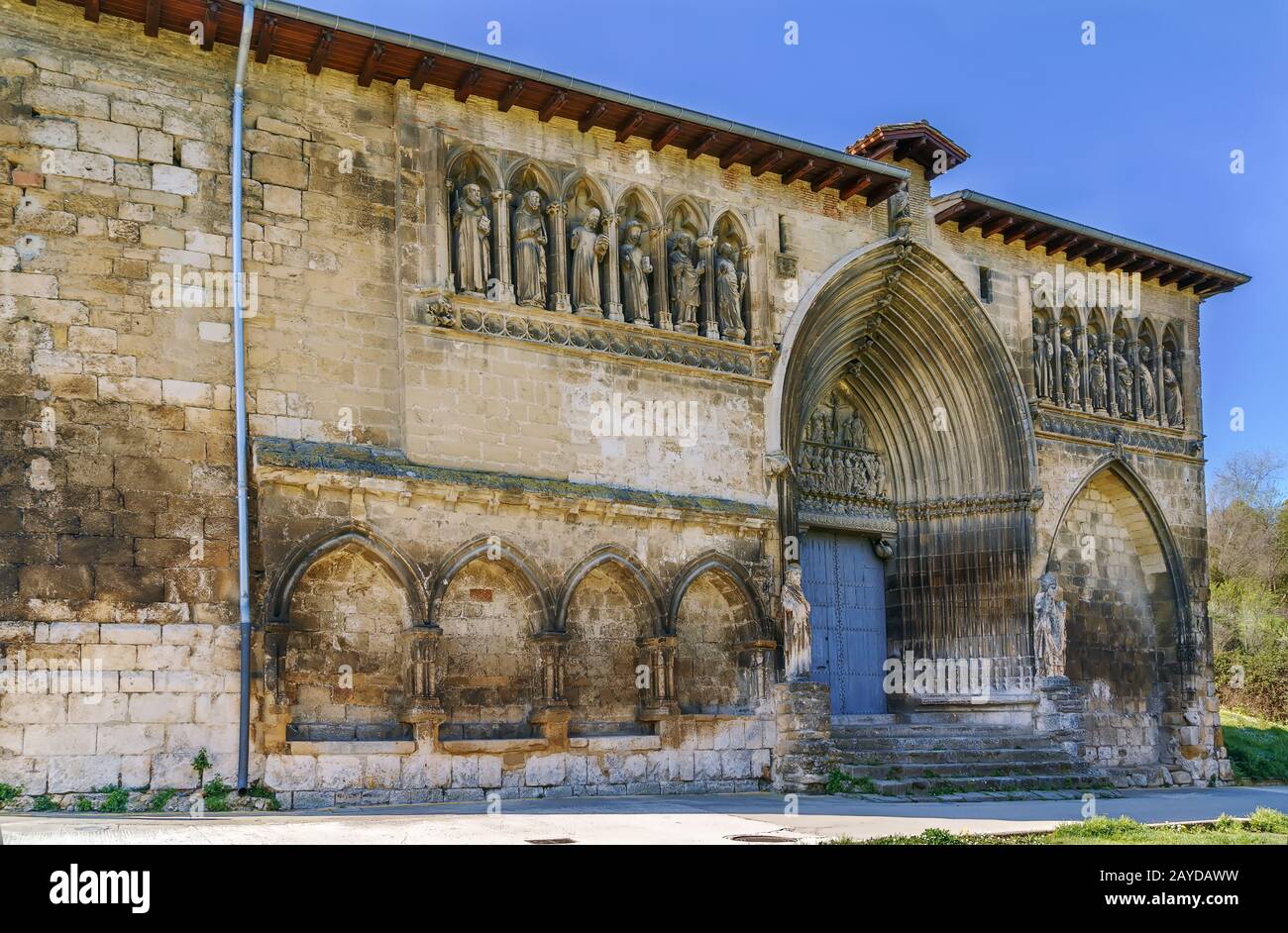Church of Holy Sepulchre, Estella, Spain Stock Photo - Alamy