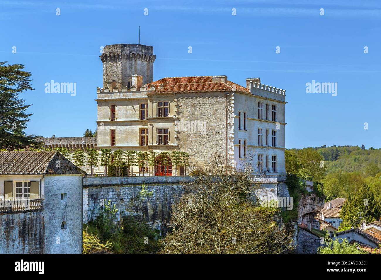 Chateau de Bourdeilles, France Stock Photo - Alamy