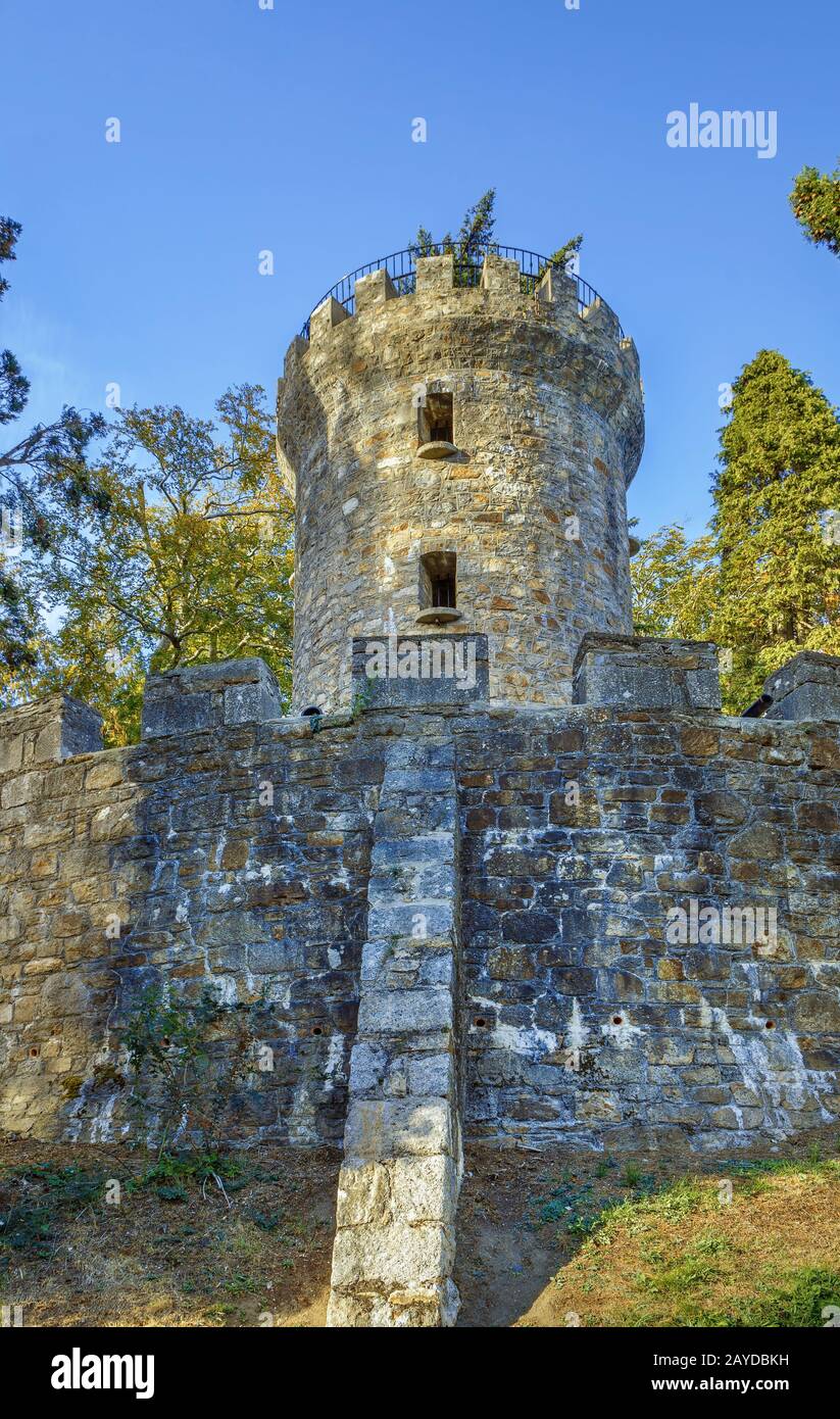 Pepperpot Tower in Powerscourt gardens, Ireland Stock Photo - Alamy
