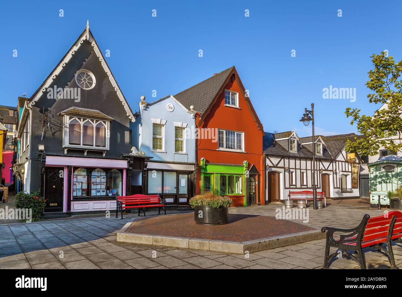Square in Kinsale, Ireland Stock Photo - Alamy