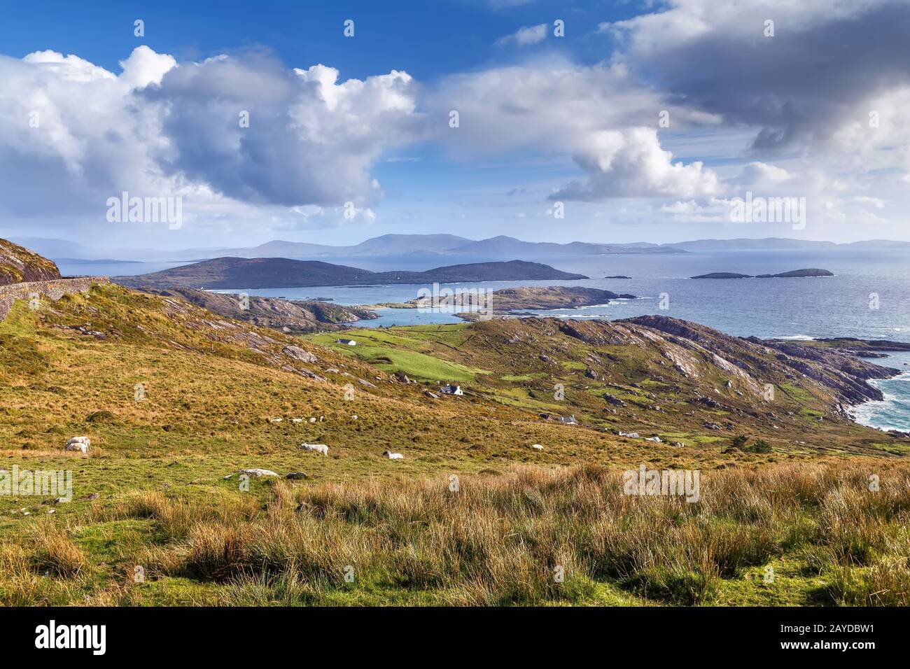 Landscape from Ring of Kerry, Ireland Stock Photo - Alamy