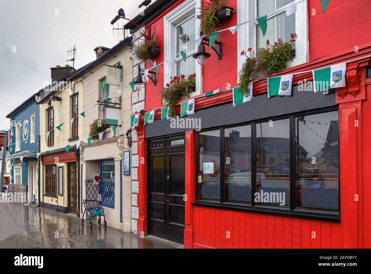 Street in Adare, Ireland Stock Photo - Alamy