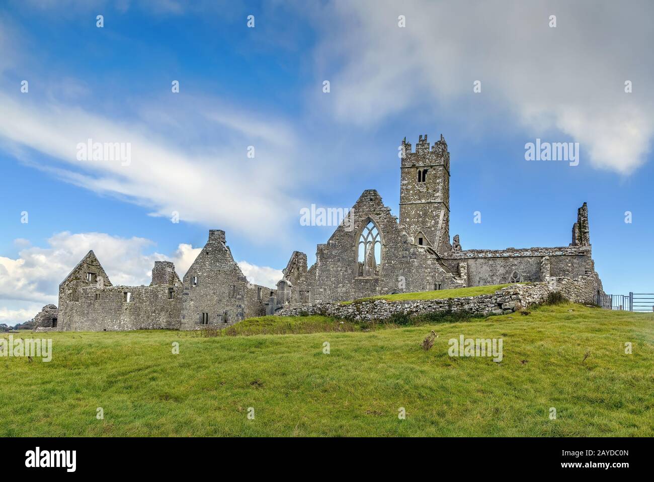 Ross Errilly Friary, Ireland Stock Photo - Alamy