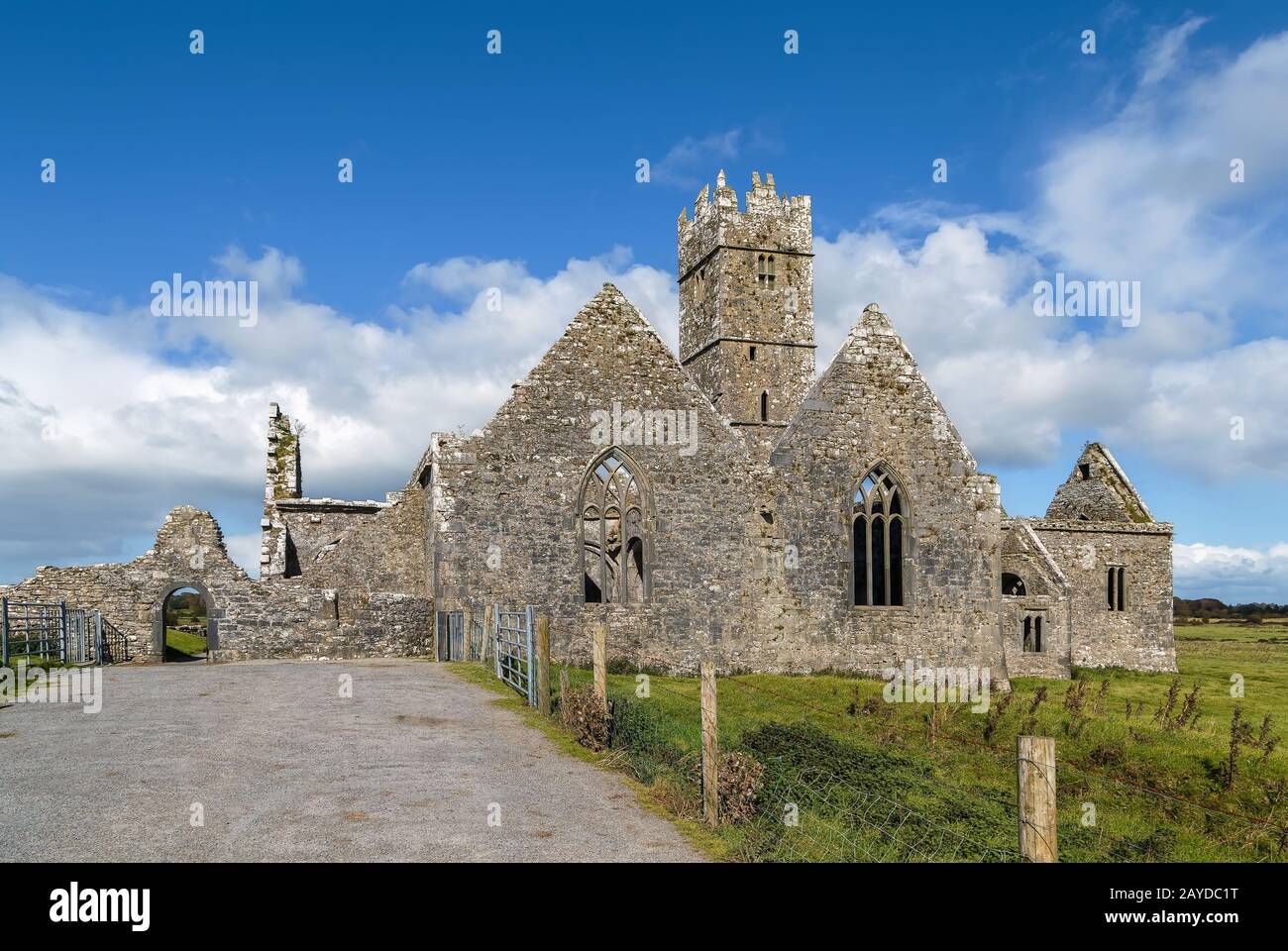 Ross Errilly Friary, Ireland Stock Photo - Alamy