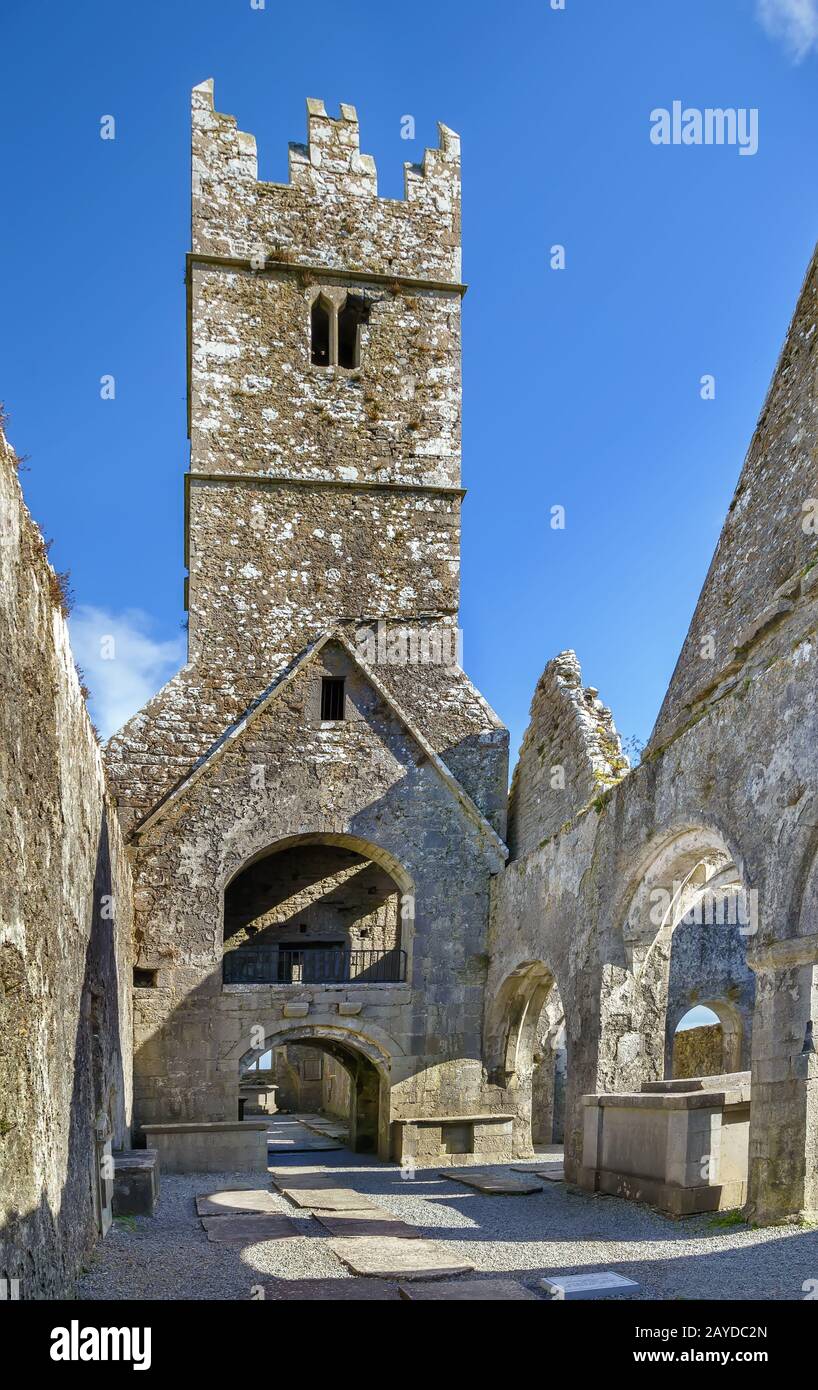 Ross Errilly Friary, Ireland Stock Photo - Alamy