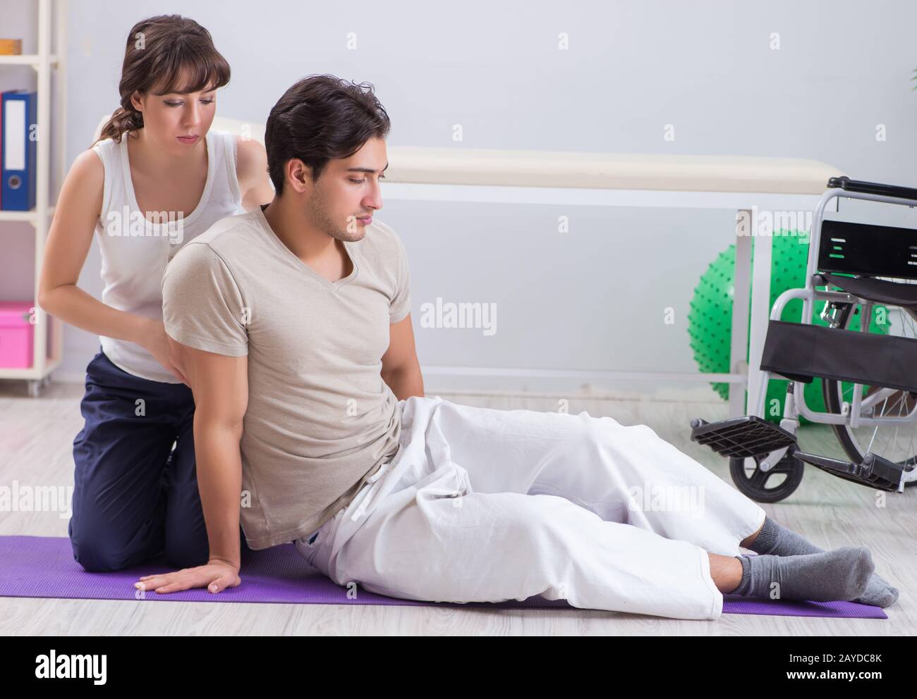 Patient recovering in hospital after injury trauma Stock Photo - Alamy