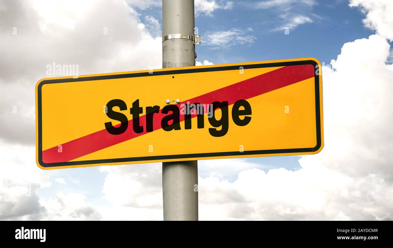 Street Sign Normal versus Strange Stock Photo - Alamy