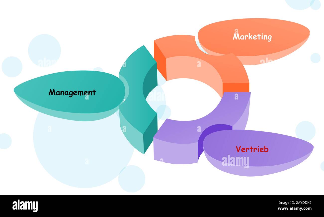 colorful circular business diagram Stock Photo - Alamy