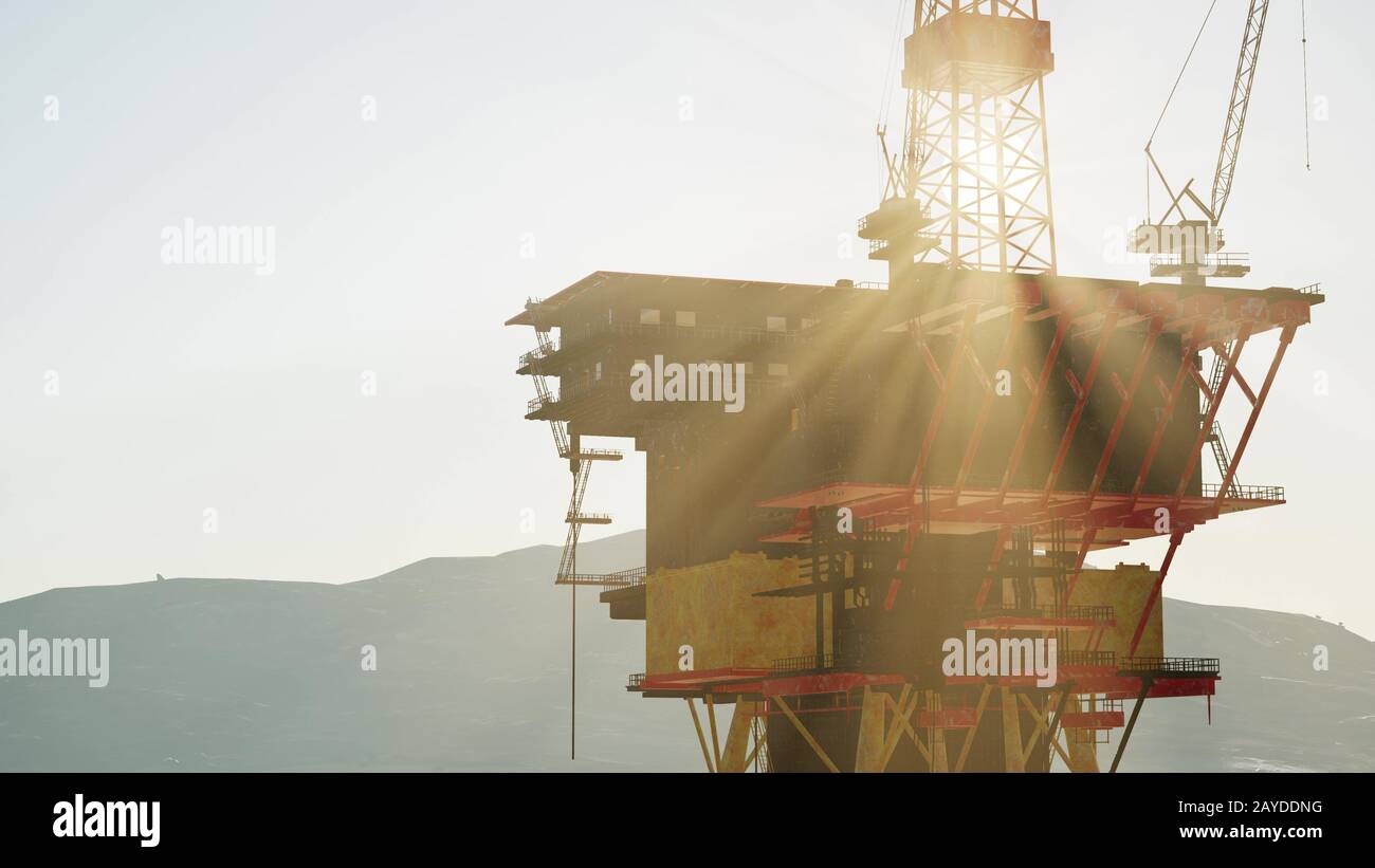 Fixed Offshore Platform High Resolution Stock Photography and Images ...