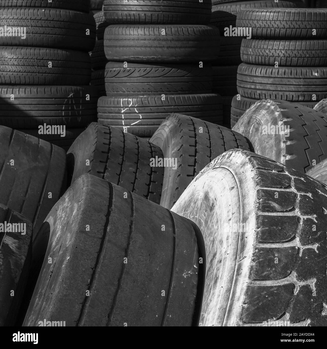 Old used tires Stock Photo - Alamy