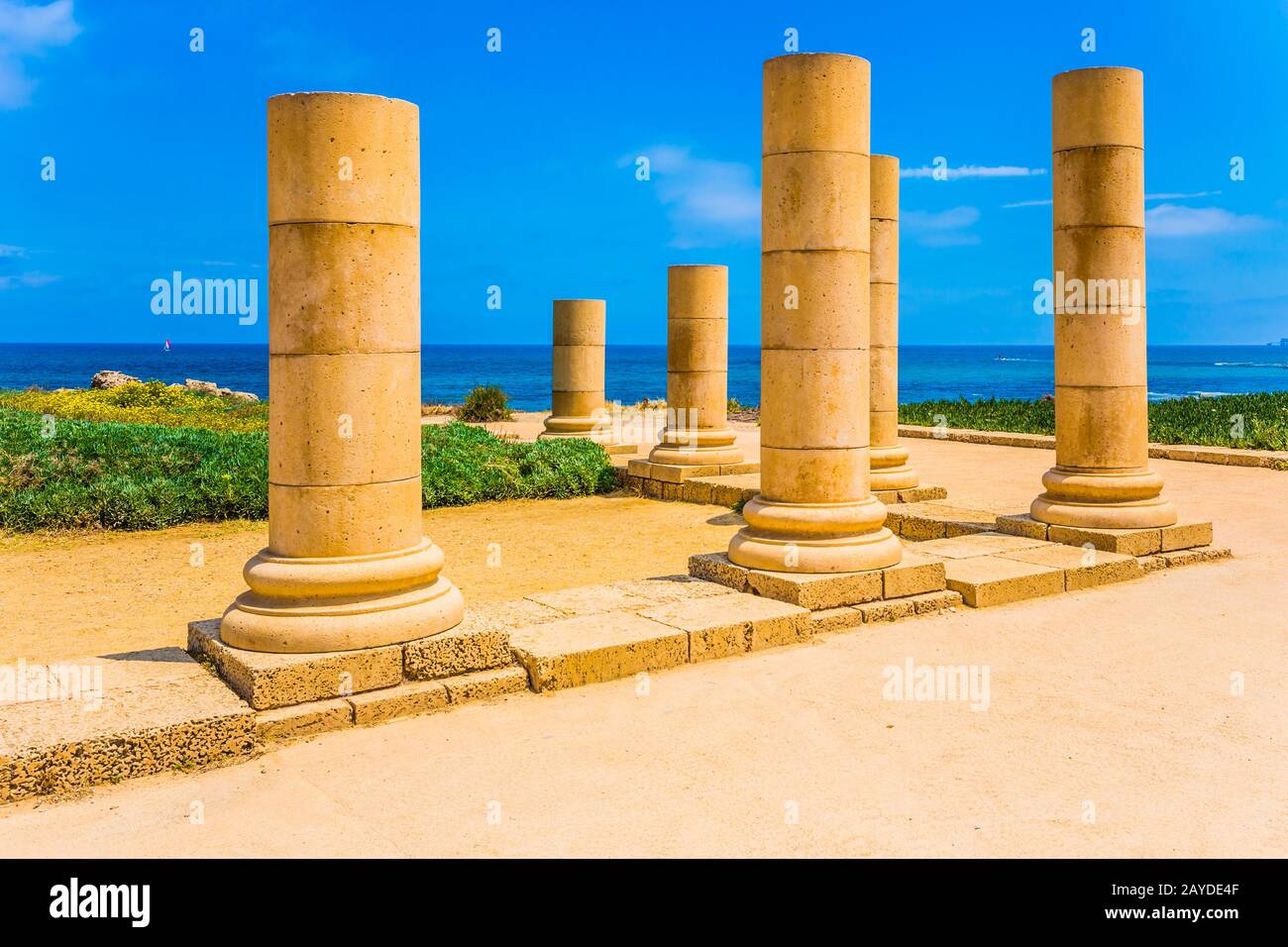 Remains of ancient columns Stock Photo - Alamy