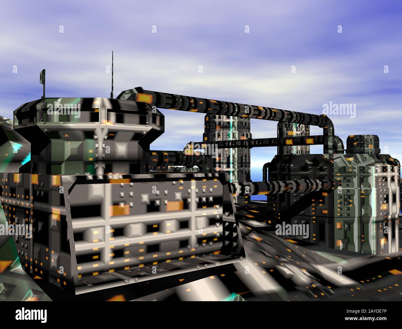 futuristic factory with pipelines Stock Photo - Alamy futuristic factory with pipelines Stock Photo - Alamy
