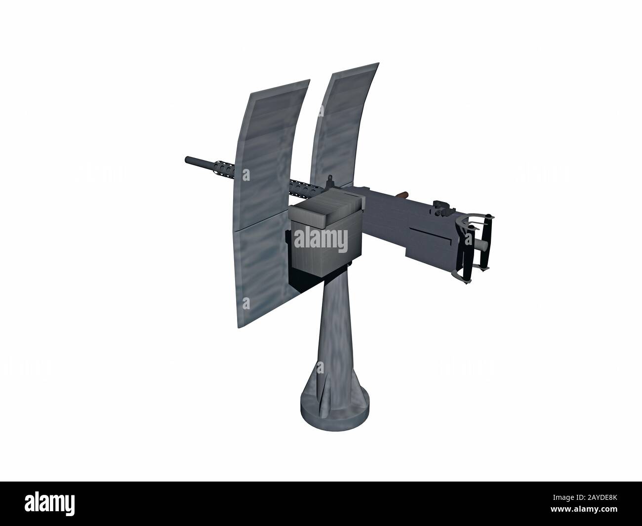 Machine gun on stand Stock Photo - Alamy