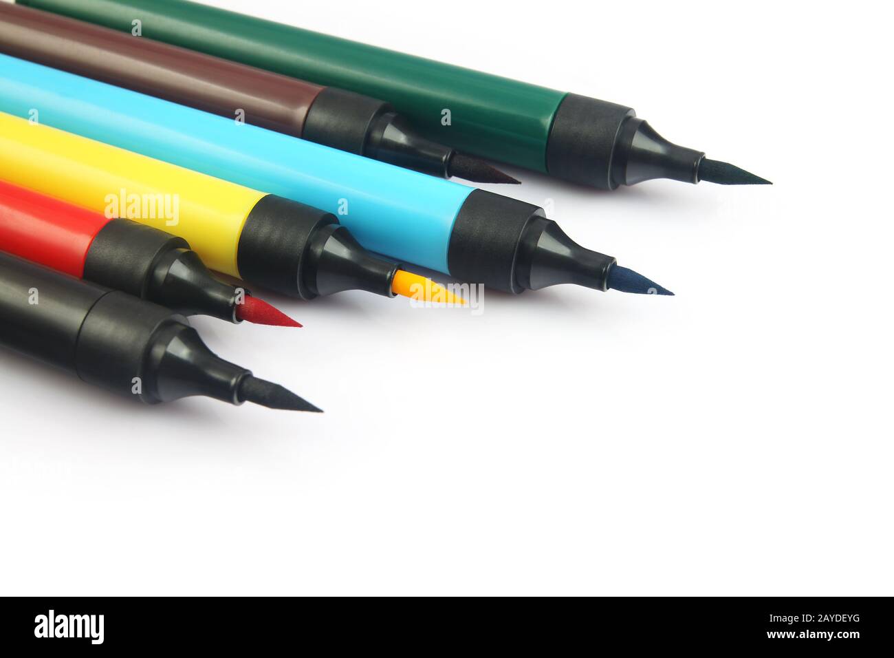 Multi-colored drawing sketch pen Stock Photo - Alamy