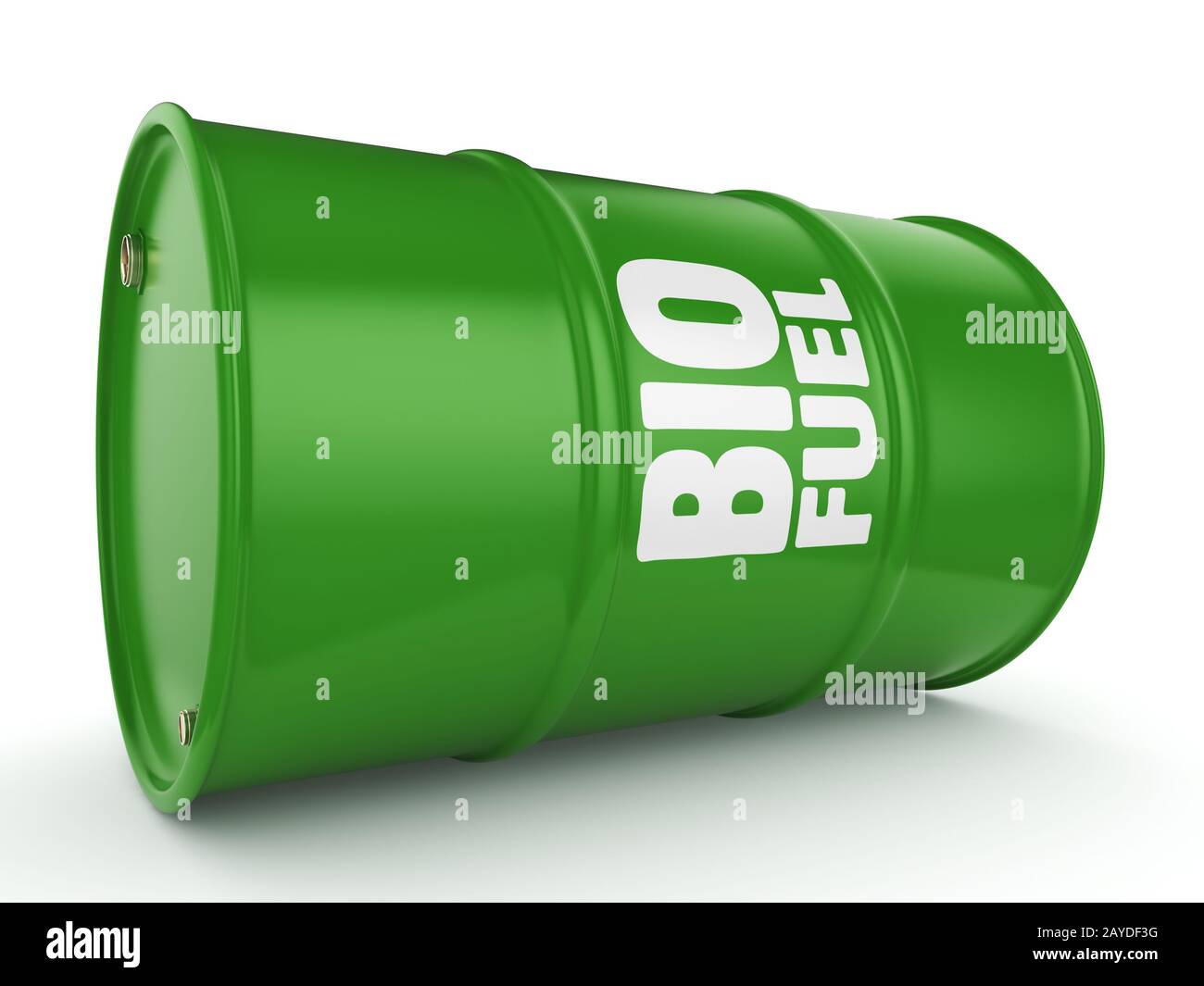 3D rendering barrel of biofuels Stock Photo - Alamy