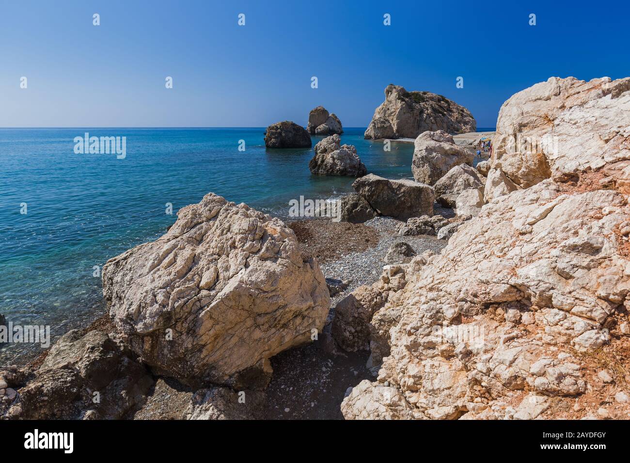Aphrodite rock in Paphos Cyprus Stock Photo - Alamy