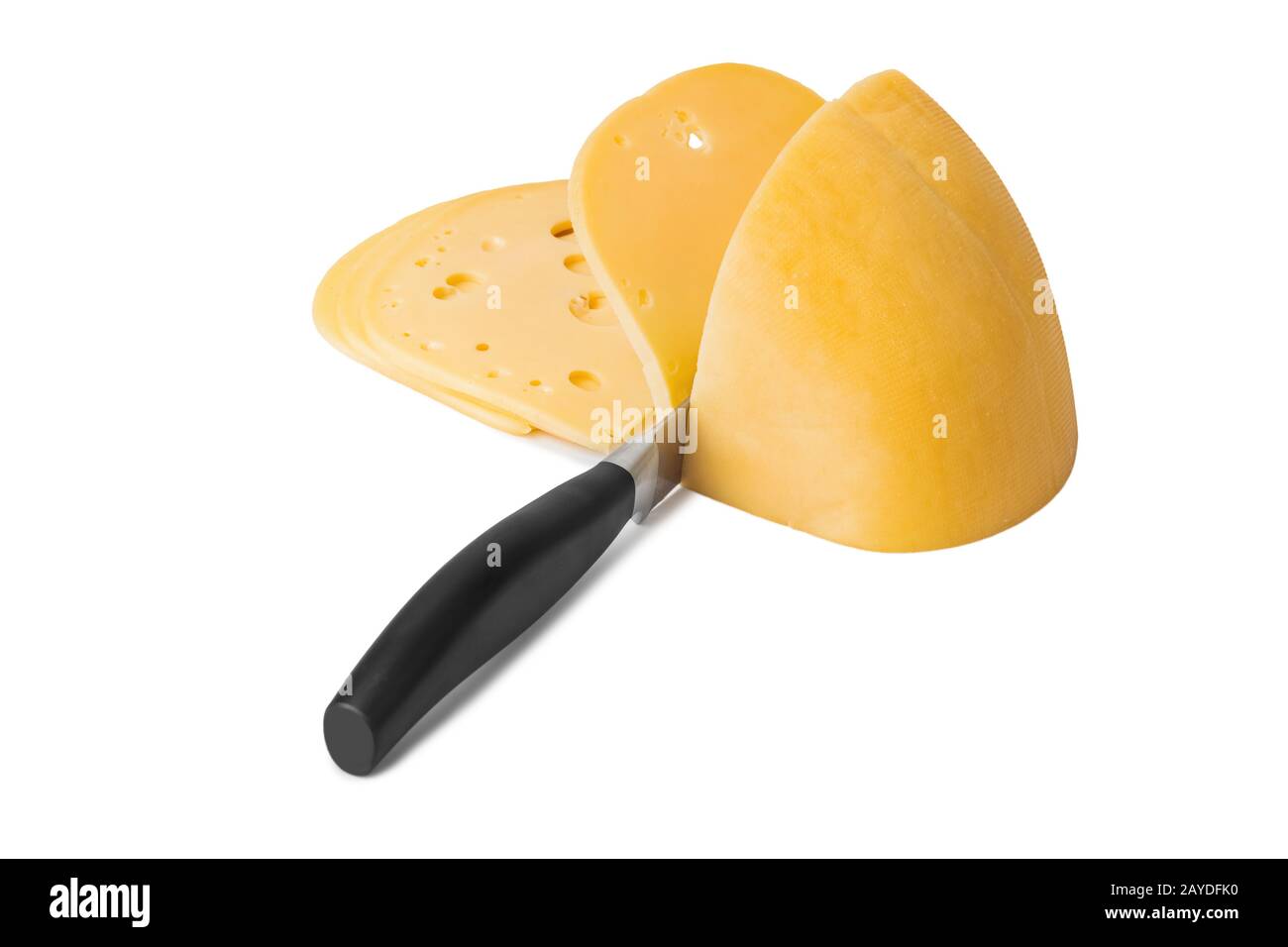 Slices of cheese Stock Photo - Alamy