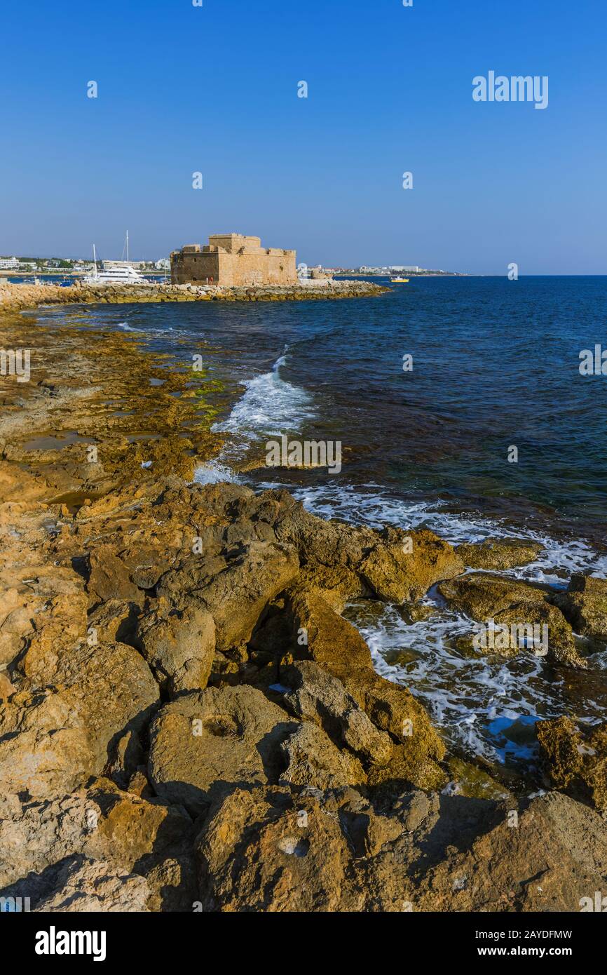 Old historical castle in Paphos Cyprus Stock Photo - Alamy