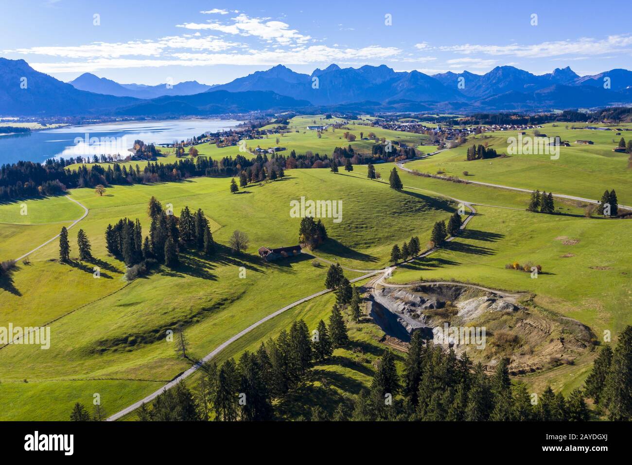 Village schwangau lake forggensee hi-res stock photography and images ...