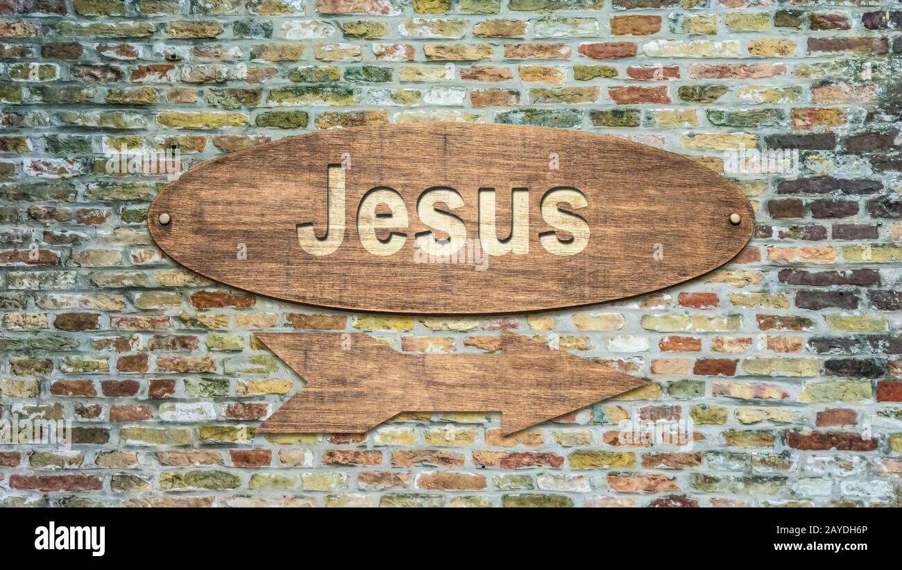 Street Sign to Jesus Stock Photo - Alamy