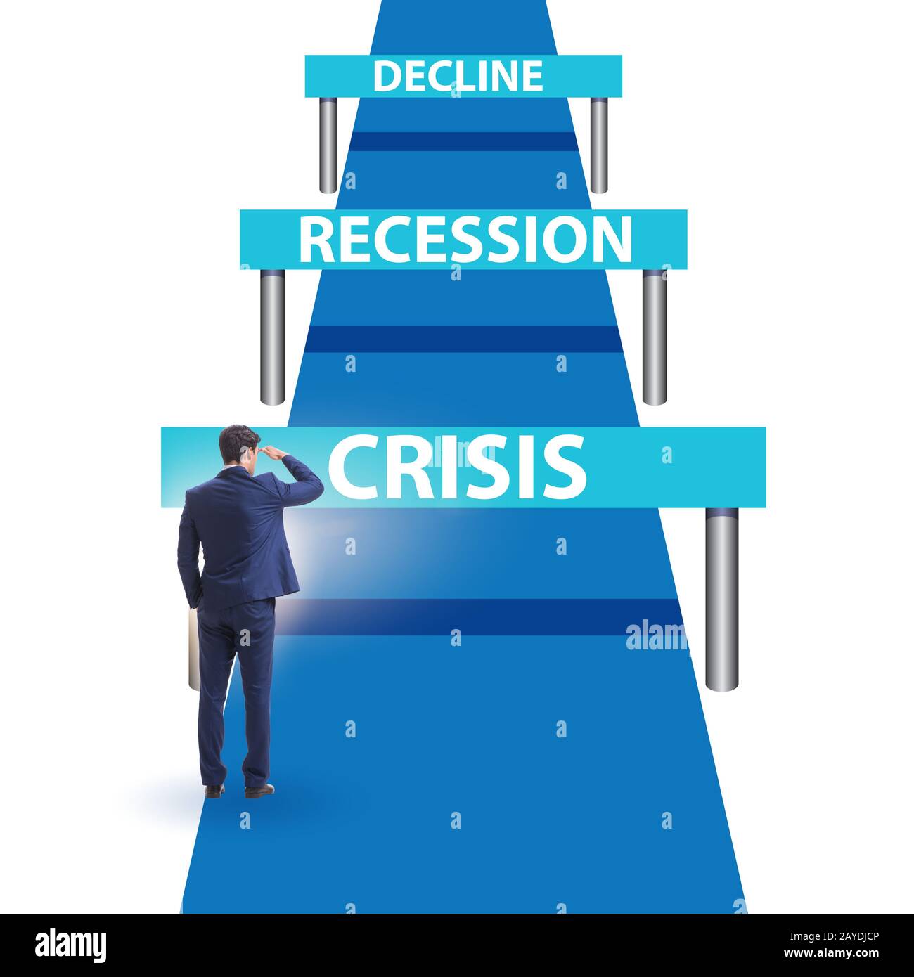 Concept of crisis and recession and challenges Stock Photo - Alamy
