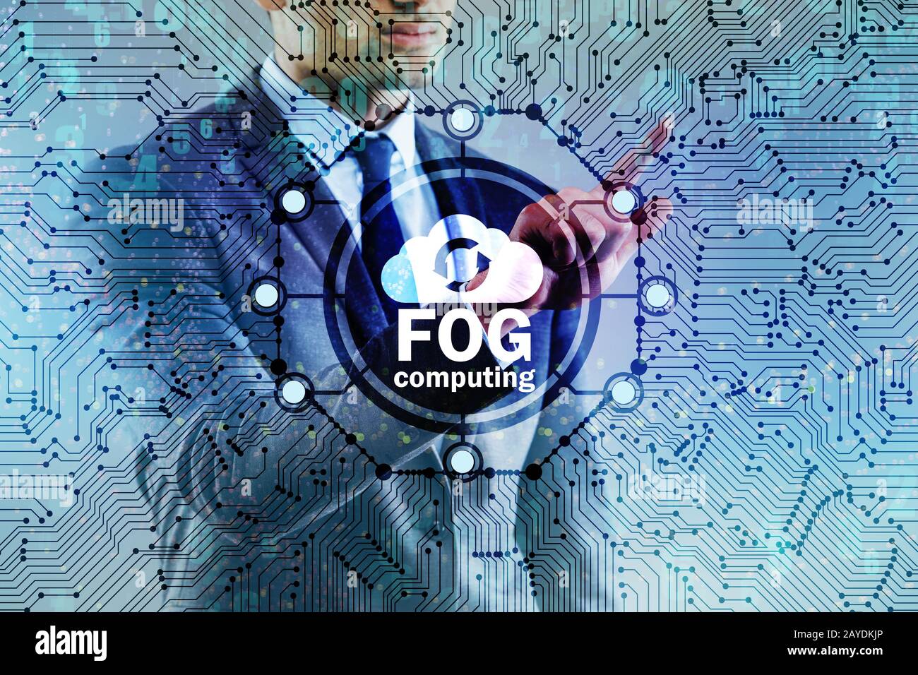Fog and edge cloud computing concept Stock Photo - Alamy