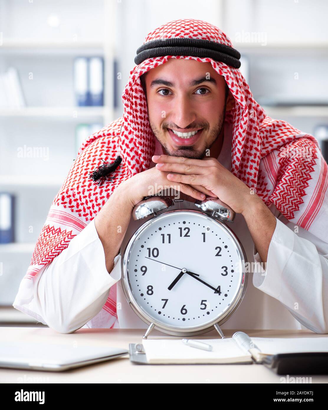 Arab businessman working in the office Stock Photo - Alamy