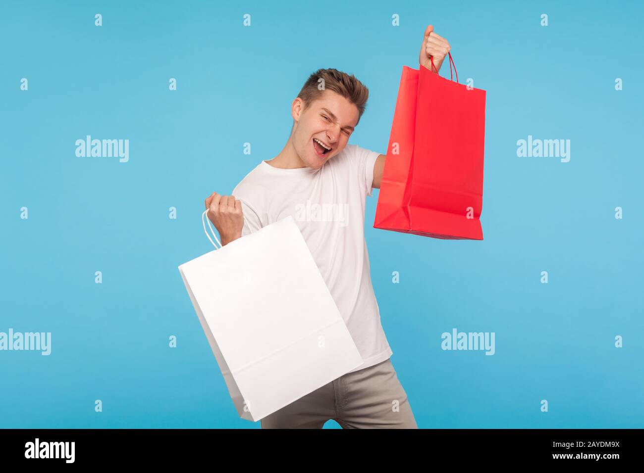 Young black man enthusiastically hi-res stock photography and images ...