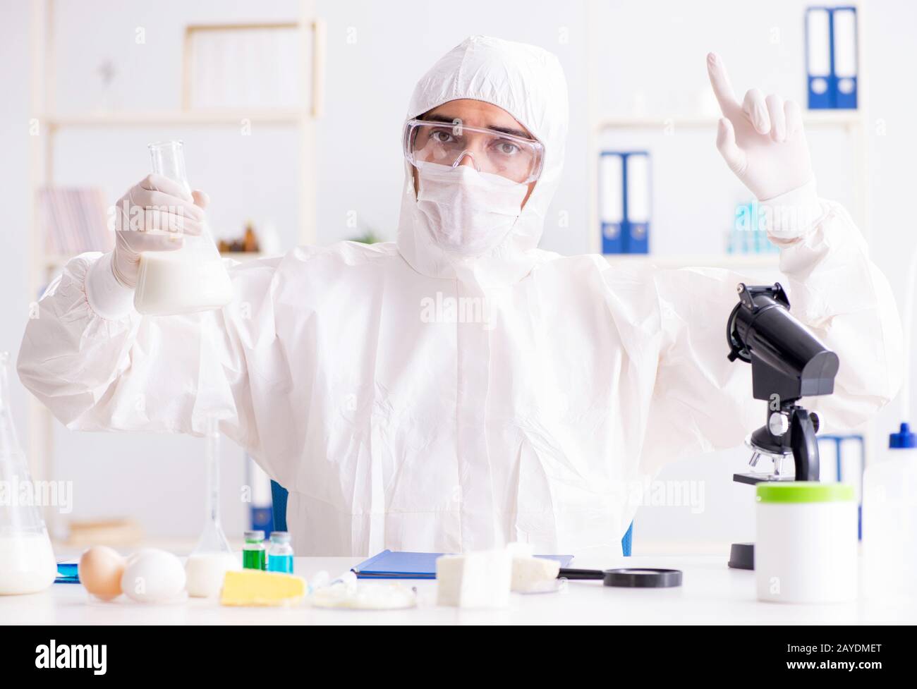 The food scientist testing new stuff in the lab Stock Photo - Alamy