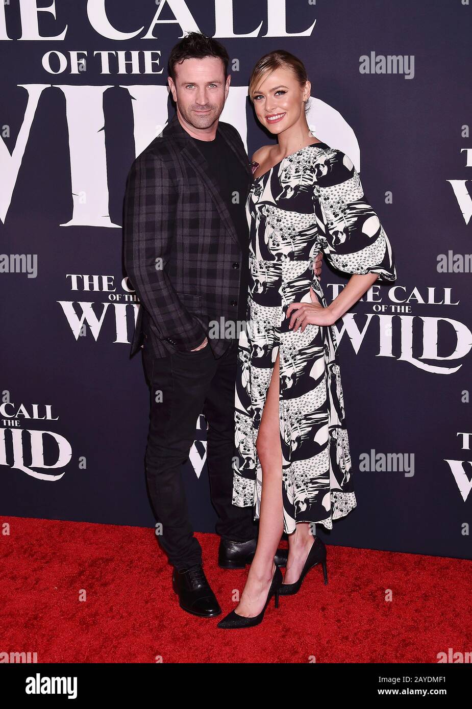 HOLLYWOOD, CA - FEBRUARY 13: Adam Fergus (L) and Hayley Erin attend the ...