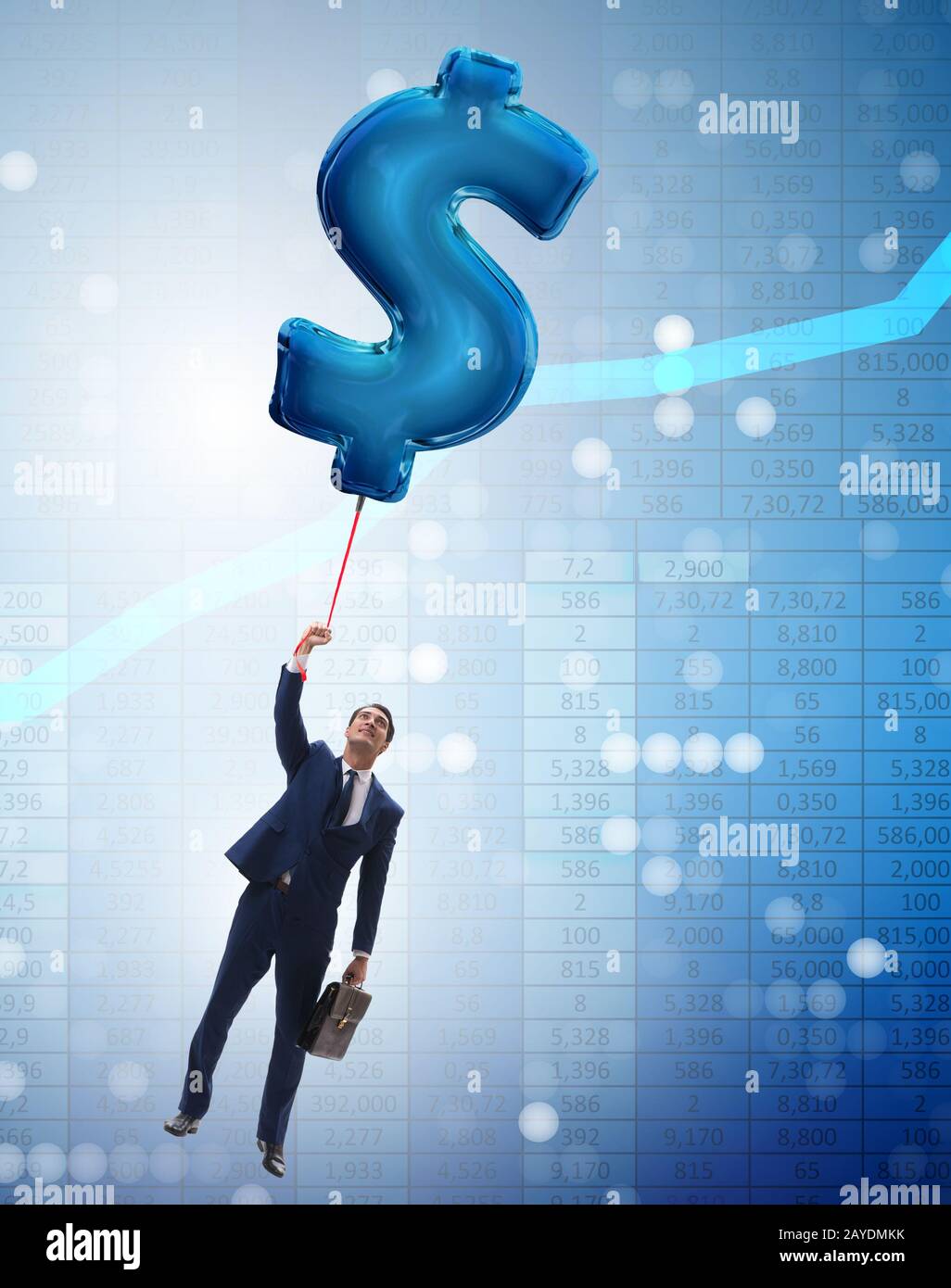 Businessman dollar sign balloon hi-res stock photography and images - Alamy