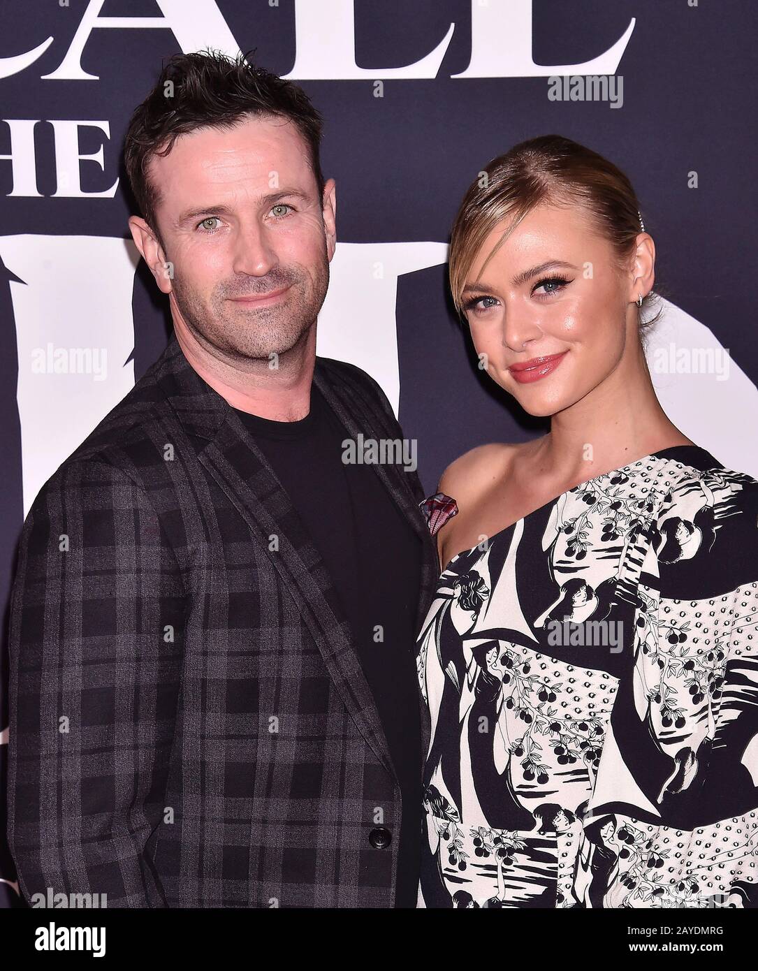 HOLLYWOOD, CA - FEBRUARY 13: Adam Fergus (L) and Hayley Erin attend the ...