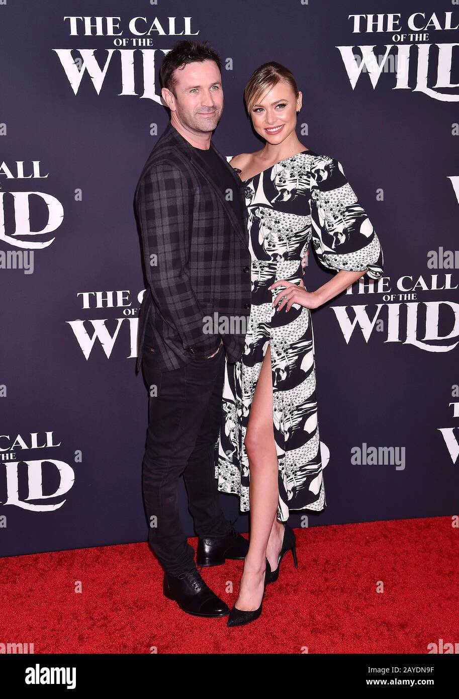 HOLLYWOOD, CA - FEBRUARY 13: Adam Fergus (L) and Hayley Erin attend the ...