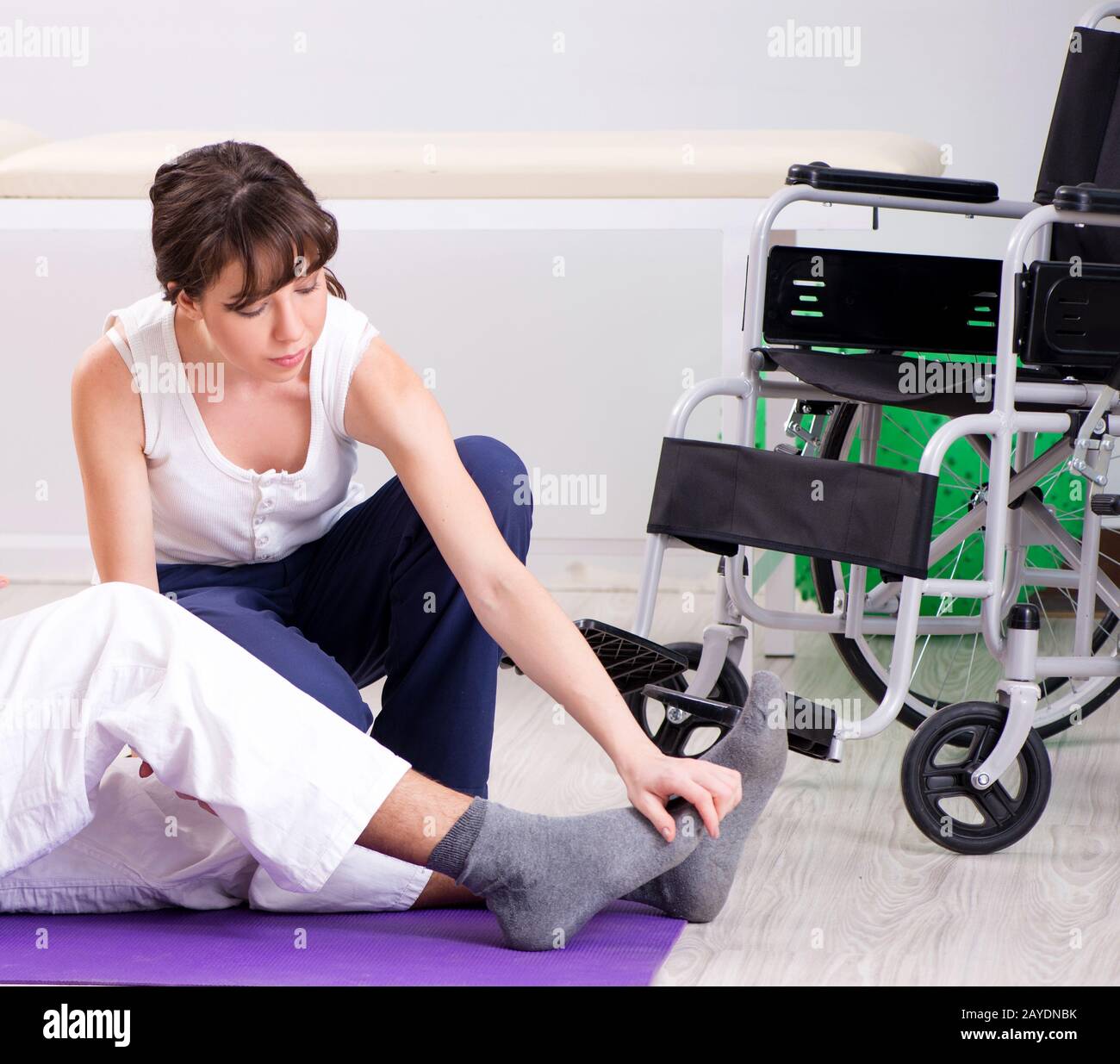 Patient recovering in hospital after injury trauma Stock Photo - Alamy