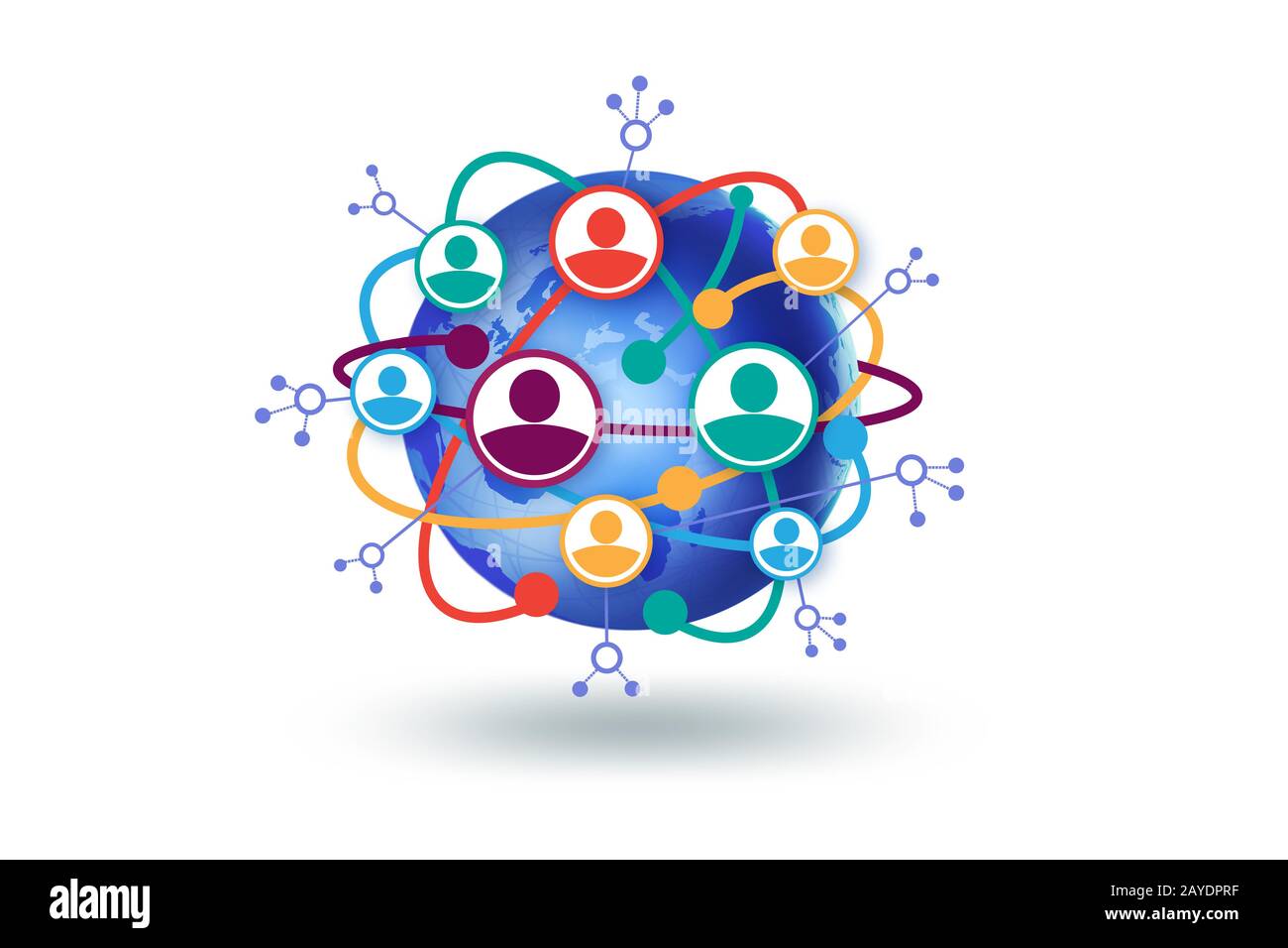 Social networking concept - 3d rendering Stock Photo - Alamy