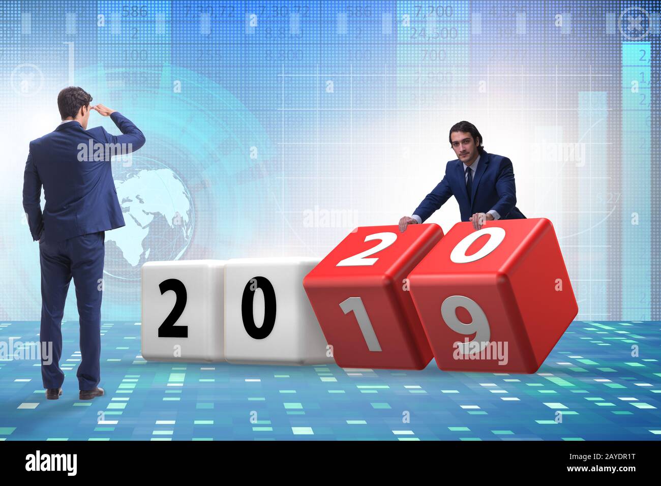 Concept of changing year from 2019 to 2020 Stock Photo - Alamy