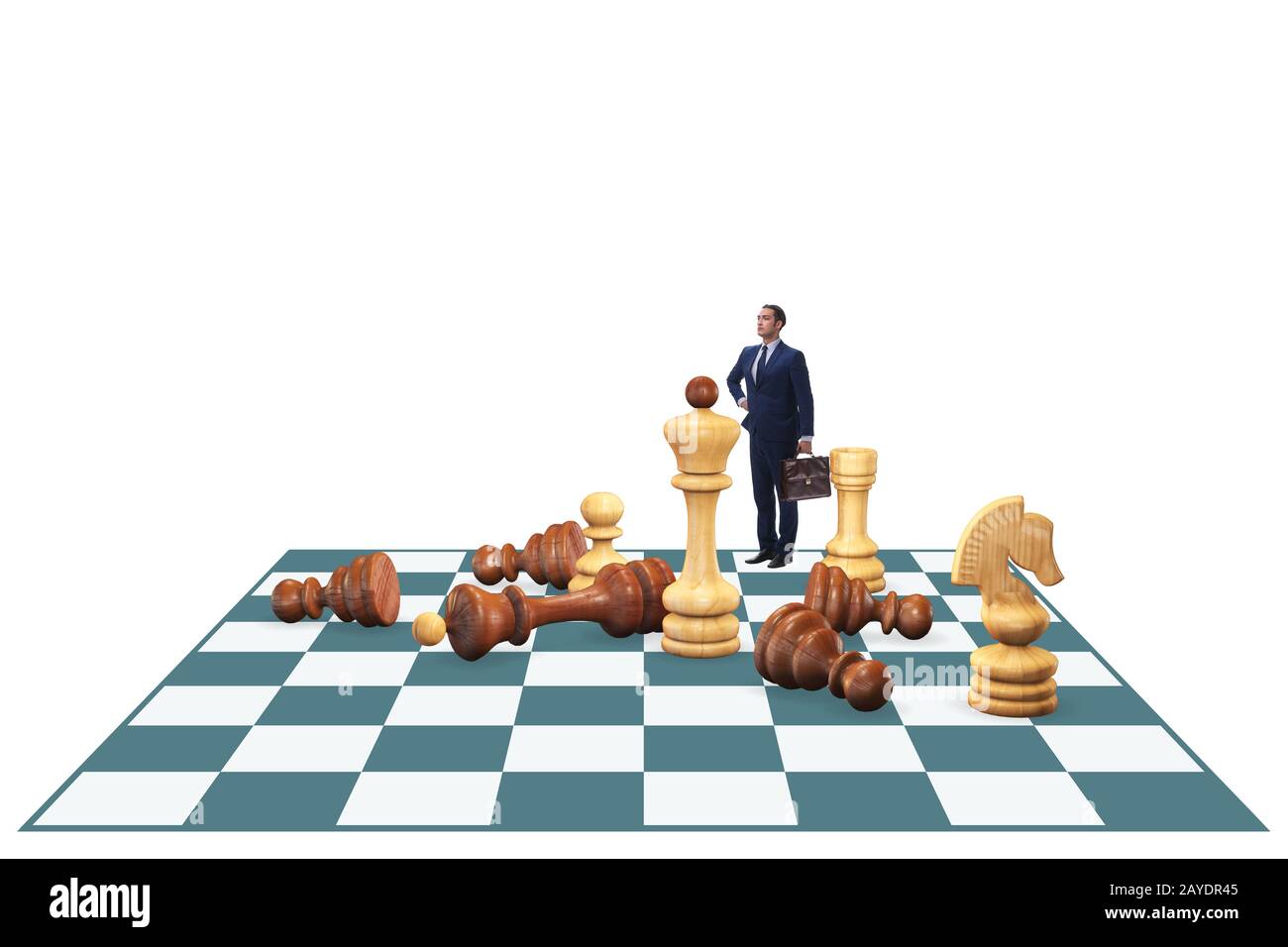 Strategy and tactics concept with businessman Stock Photo - Alamy